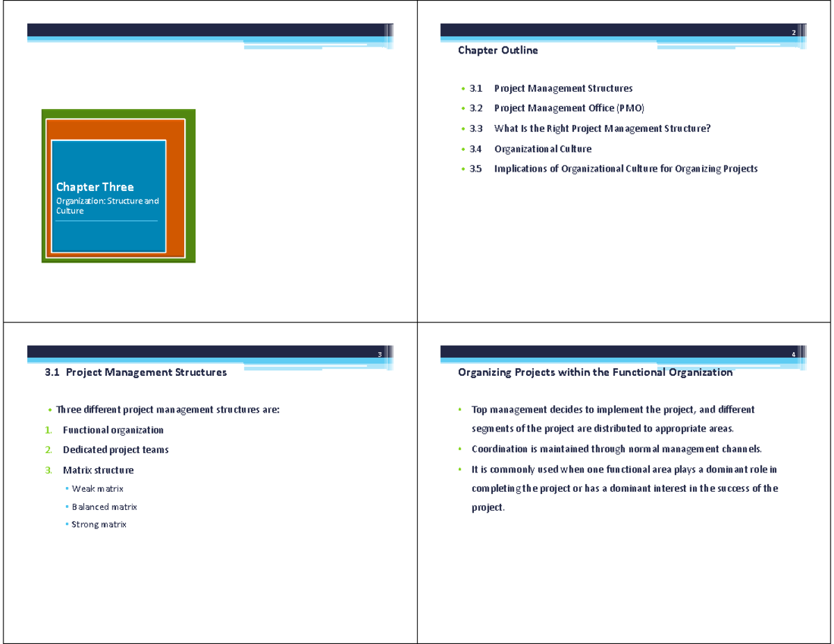 Chapter 3 - Structure and Culture - Chapter Three Organization ...