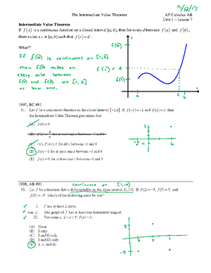 Lesson 05 - limits involving infinity - Limits Involving Infinity AP ...