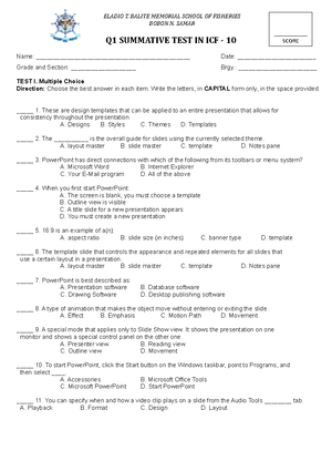 1st GP - ICF 9 - LAG#1-3 - MELC 1-2 - Creating AND Editing Presentations - INTERNET COMPUTING ...