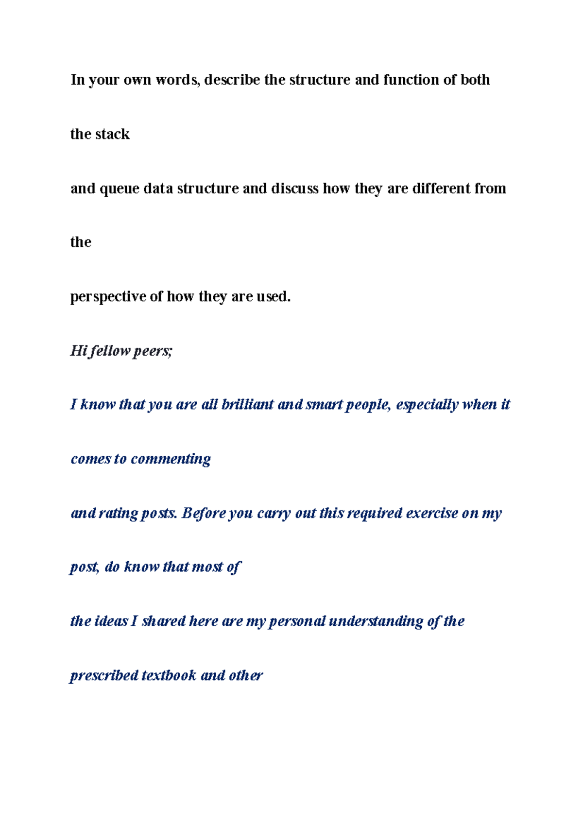 Latest 7 - ass - In your own words, describe the structure and function ...