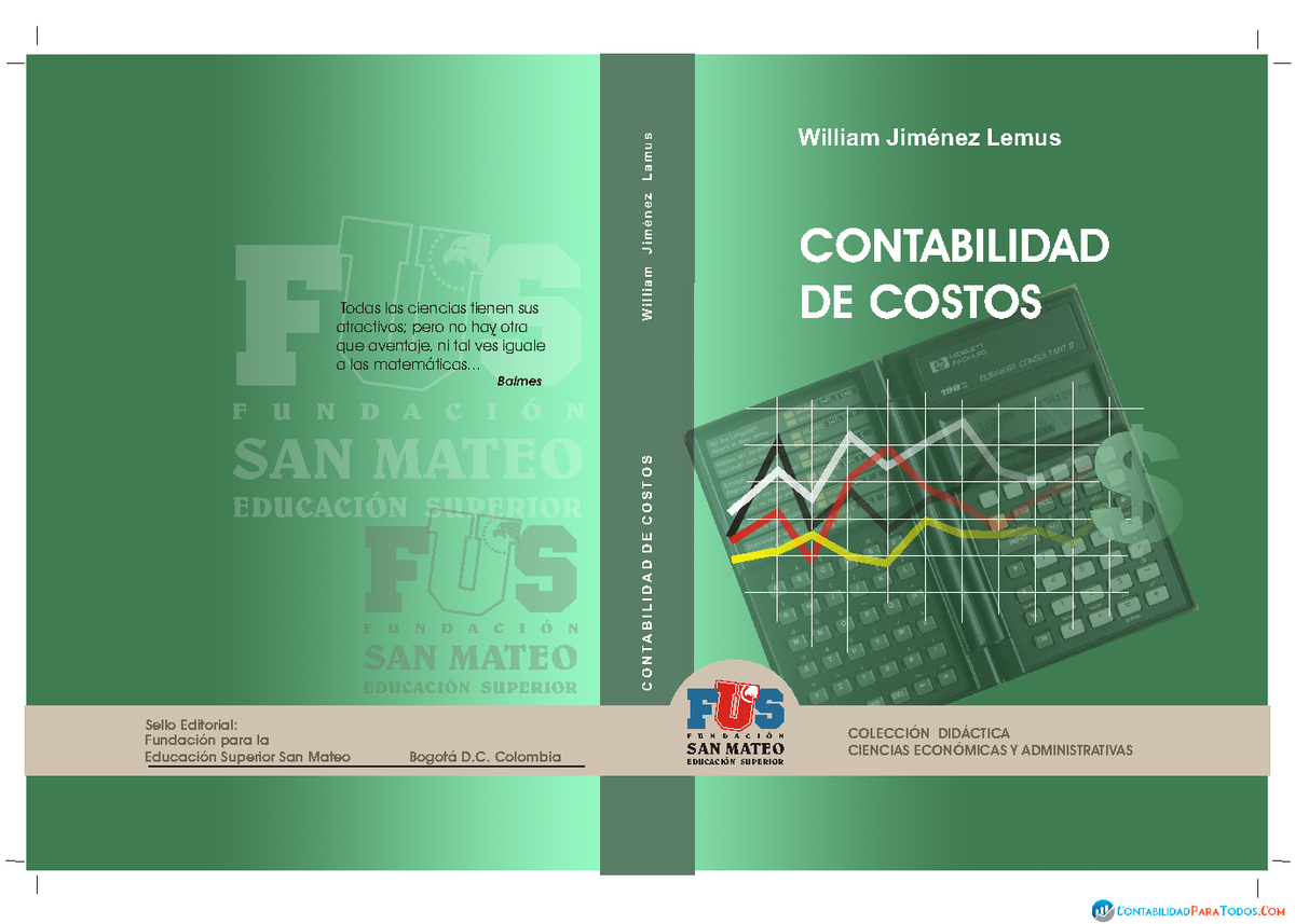 Libro Contabilidad DE Costos Wiliam J L - C O N T A B I L I D A D D E C ...