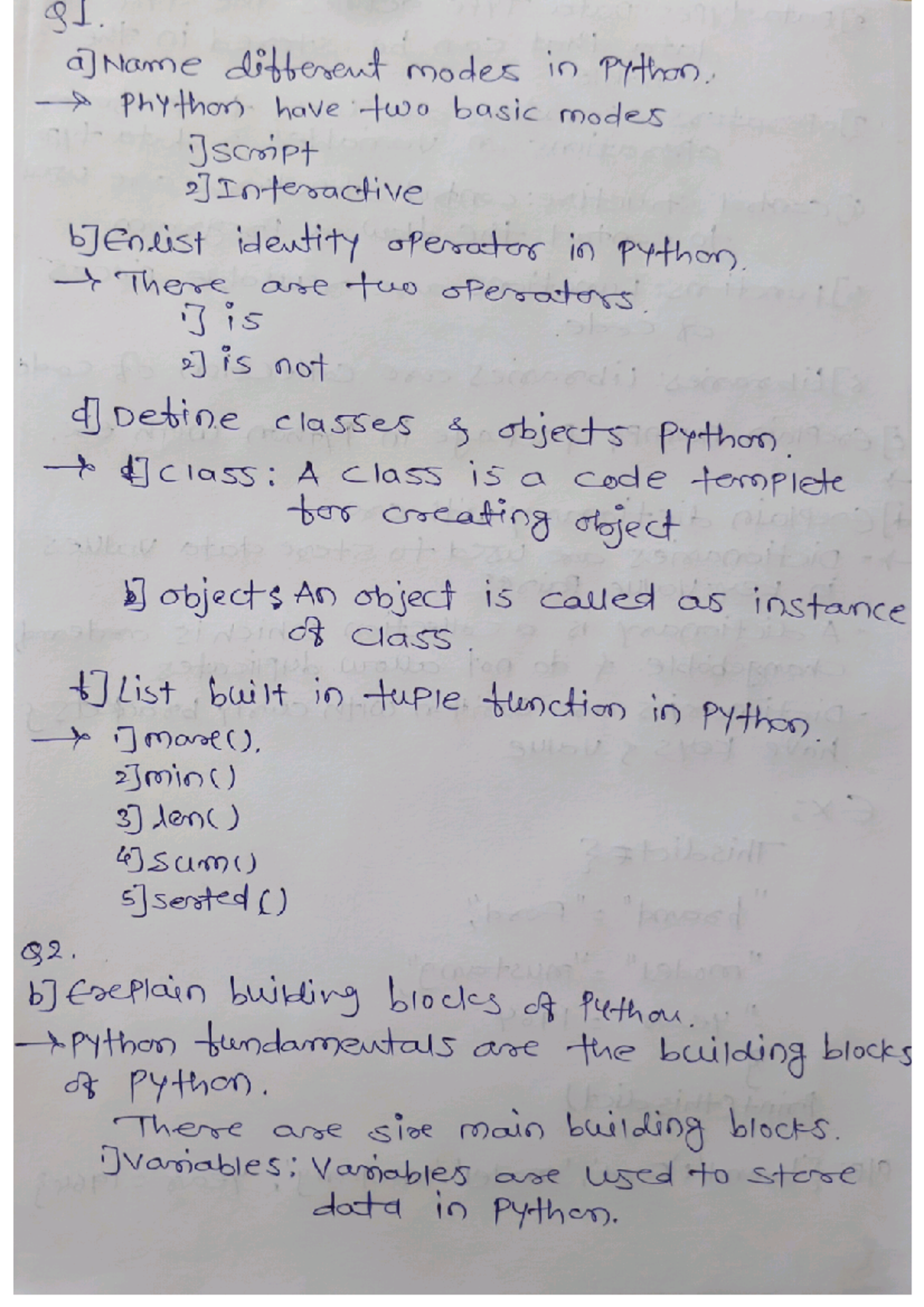 Python notes - Theory of Knowledge - Studocu