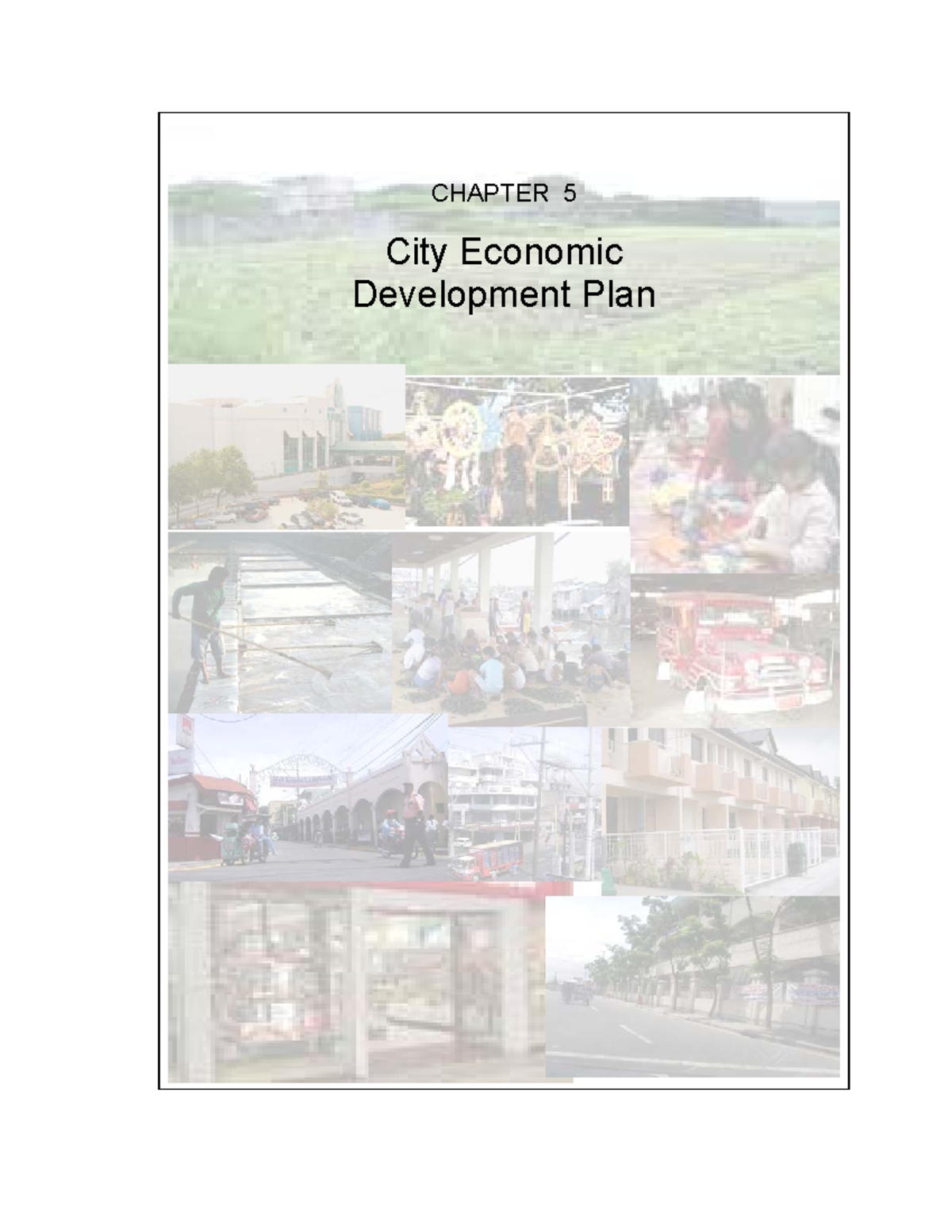 Chapter 5 City Economic Development Plan - CHAPTER 5 City Economic ...
