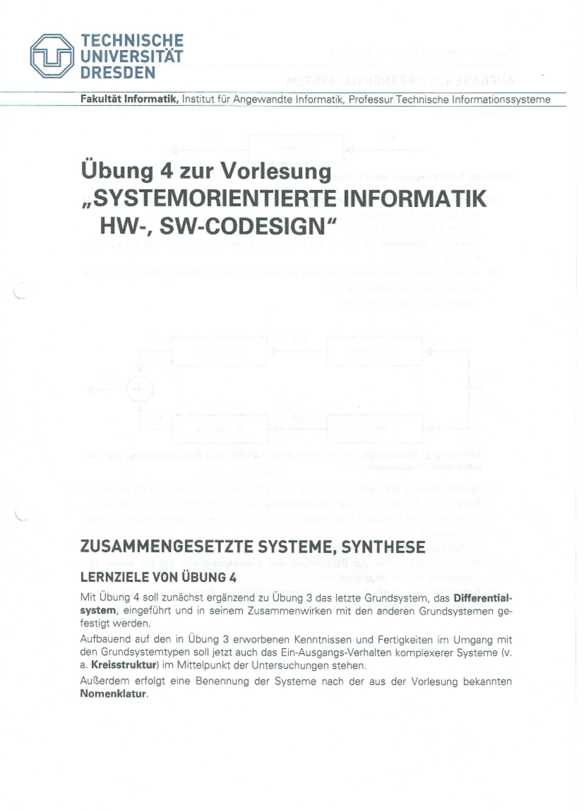 Übung 4 - Systemorientierte Informatik/ Hardware Software Codesign - Studocu