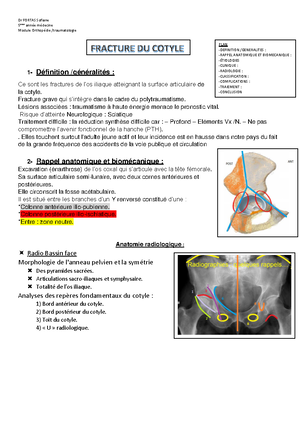 Les luxations traumatiques de la hanche - ####### Dr S. FORTAS ####### 5eme année médecine ...