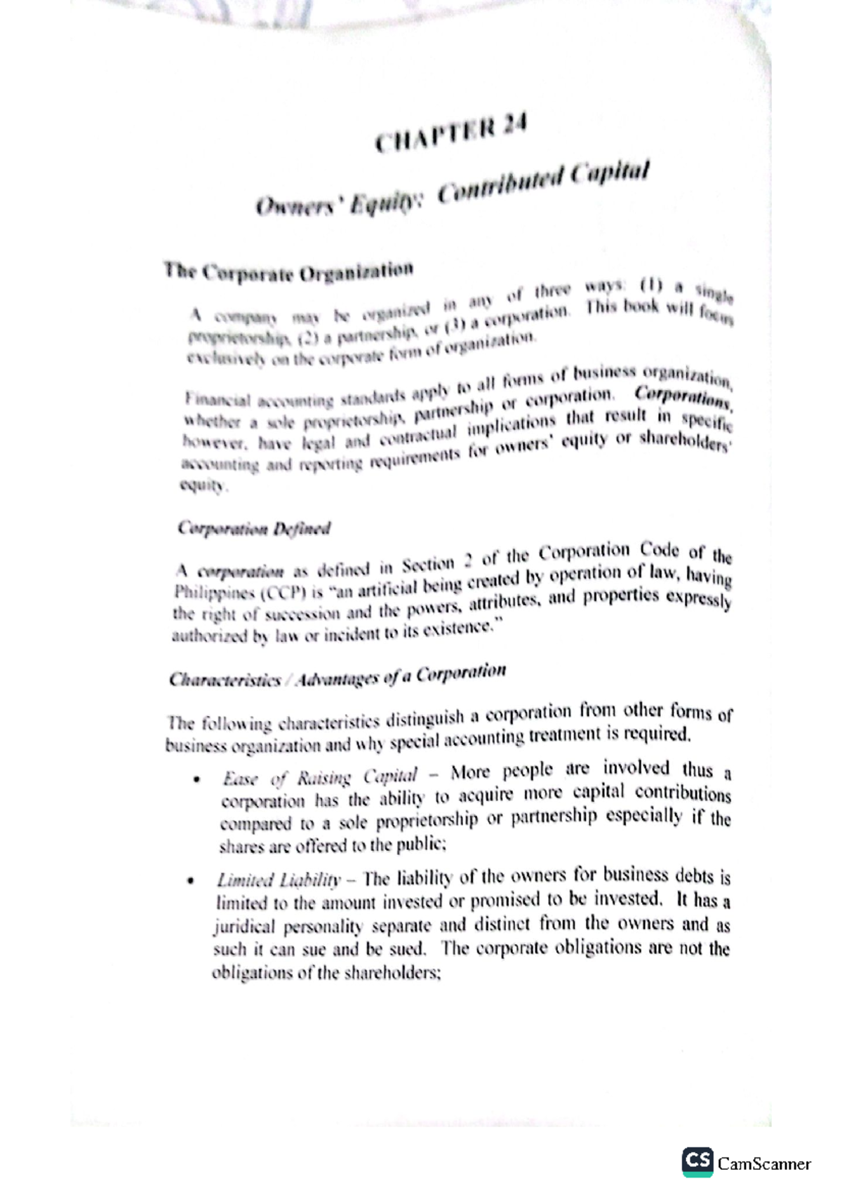 Owners' Equity - Assignment - Hospitality management - Studocu