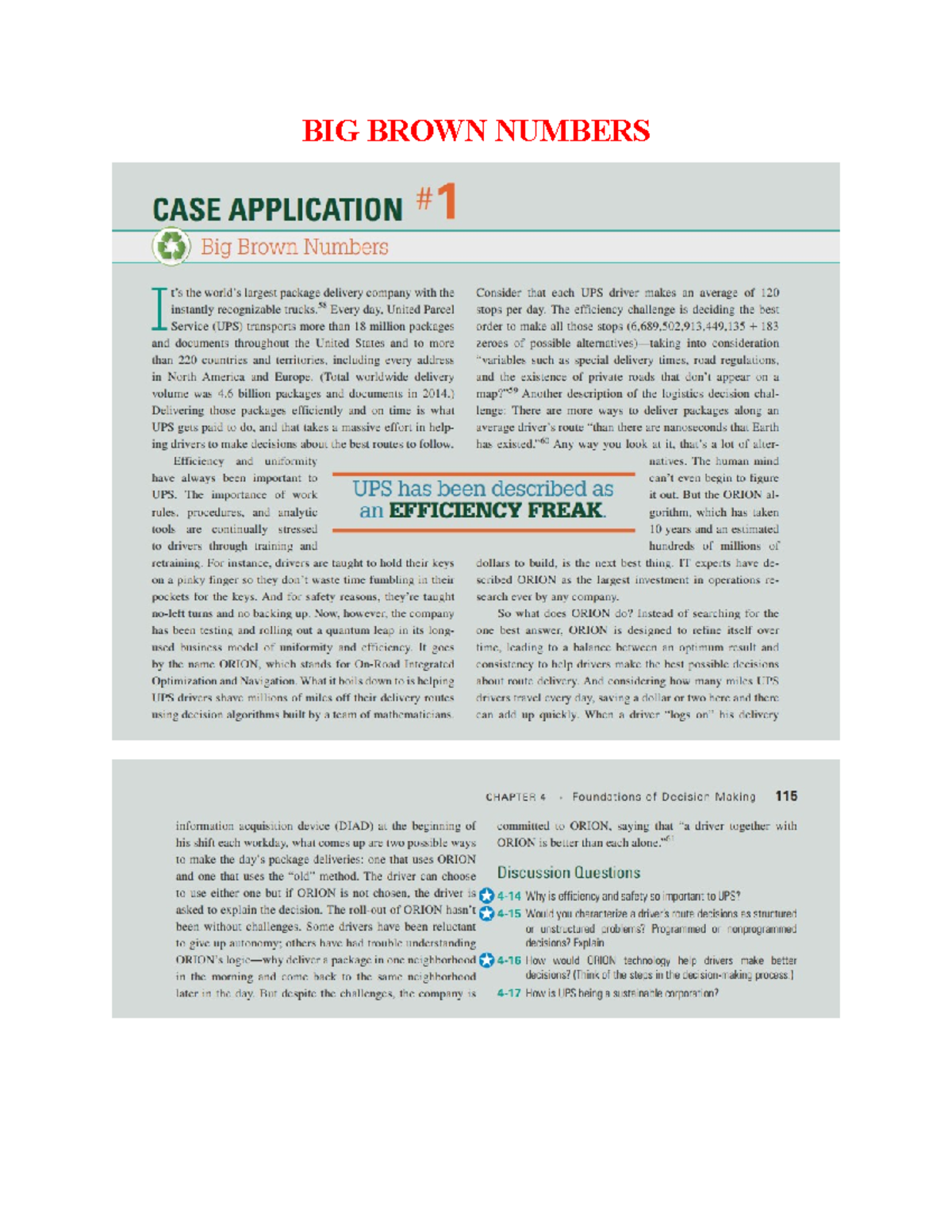 BIG- Brown- Numbers - ... - BIG BROWN NUMBERS Đó là công ty chuyển phát ...