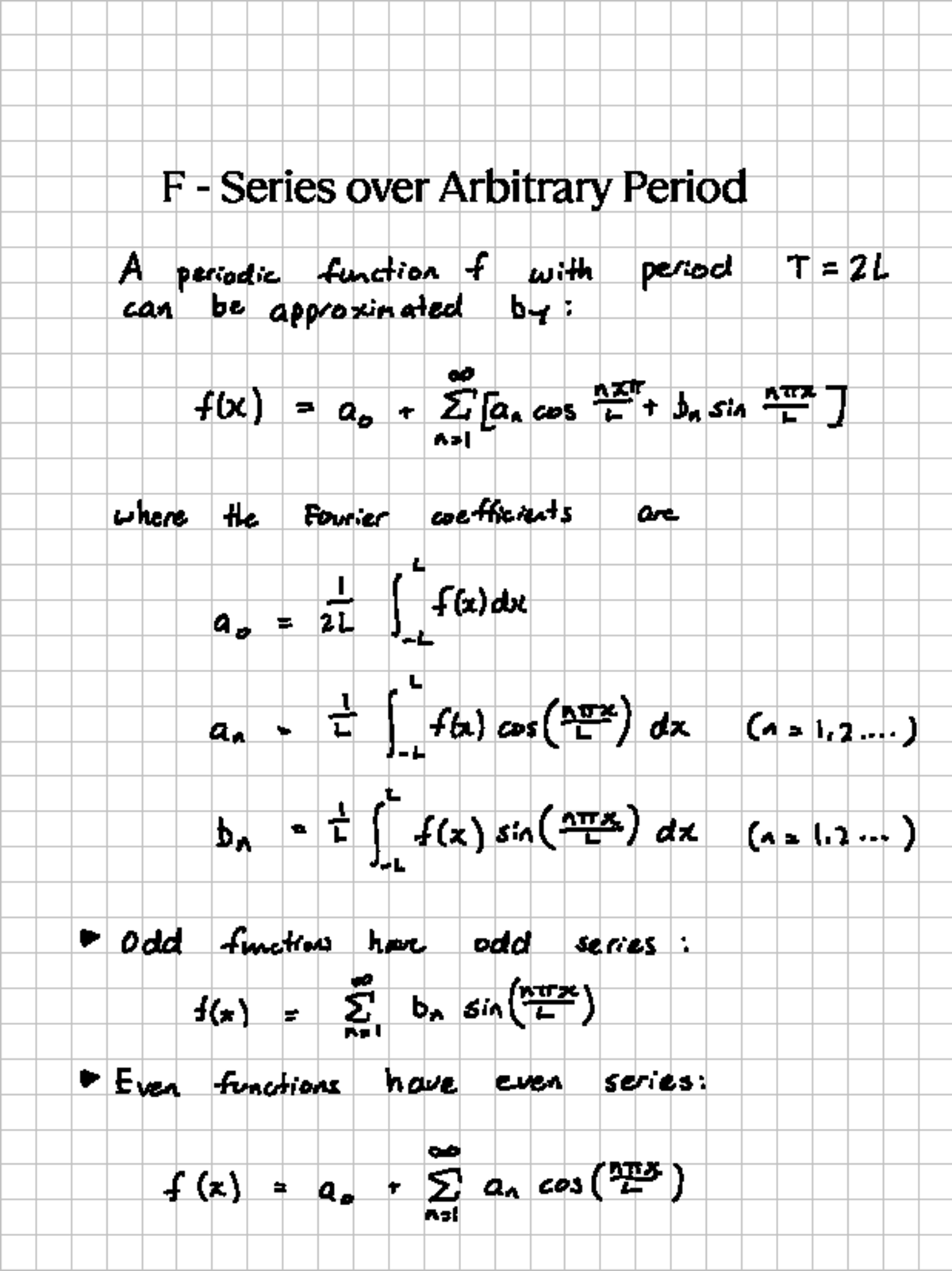 Arbitrary Period - Lecture notes with examples - MATH2018 - Studocu
