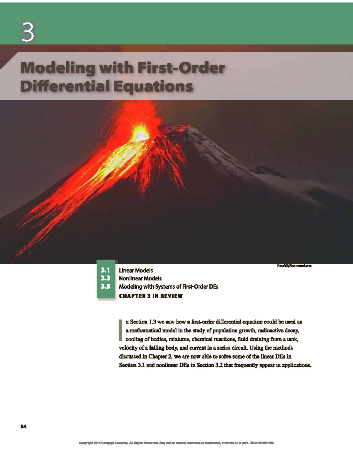 Modelling with First Order ODE Section 3 - Engineering Mathematics ...