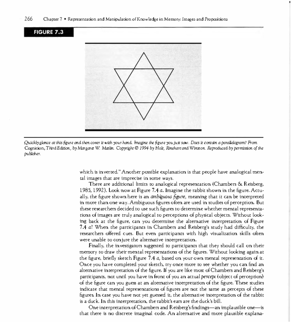 Psychology - Study Cognitive 31 - 266 Chapter 7 • Representation and ...