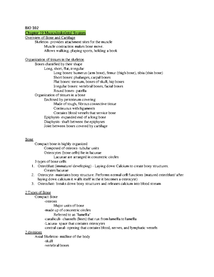 Biology 102- Study Guide - Biology 102 Tissue Epithelial Tissue ...