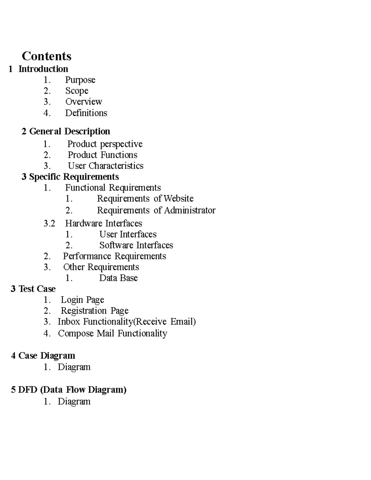Gmail-srsupdated - Contents 1 Introduction 1. Purpose 2. Scope 3 ...