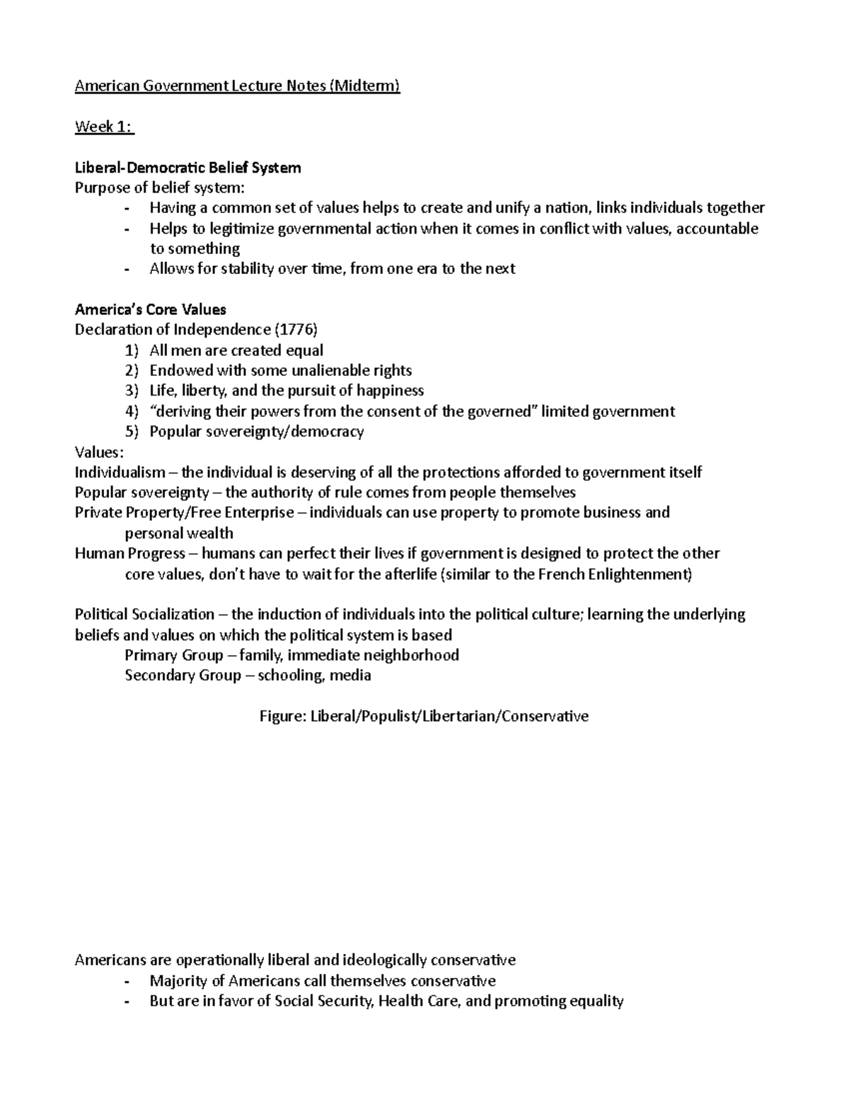 American Government Lecture Notes - Trustee Delegate – try to mirror ...