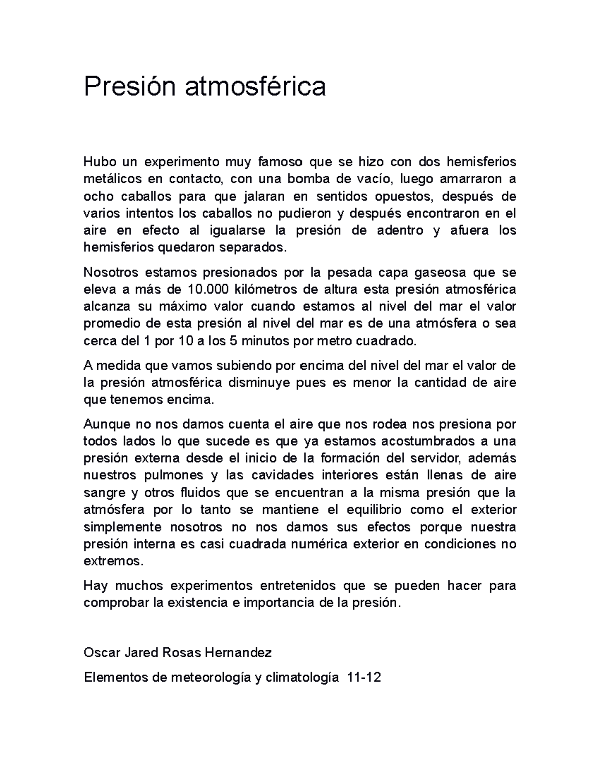 Presión atmosférica - Presion atmosferica tarea - Presión atmosférica ...
