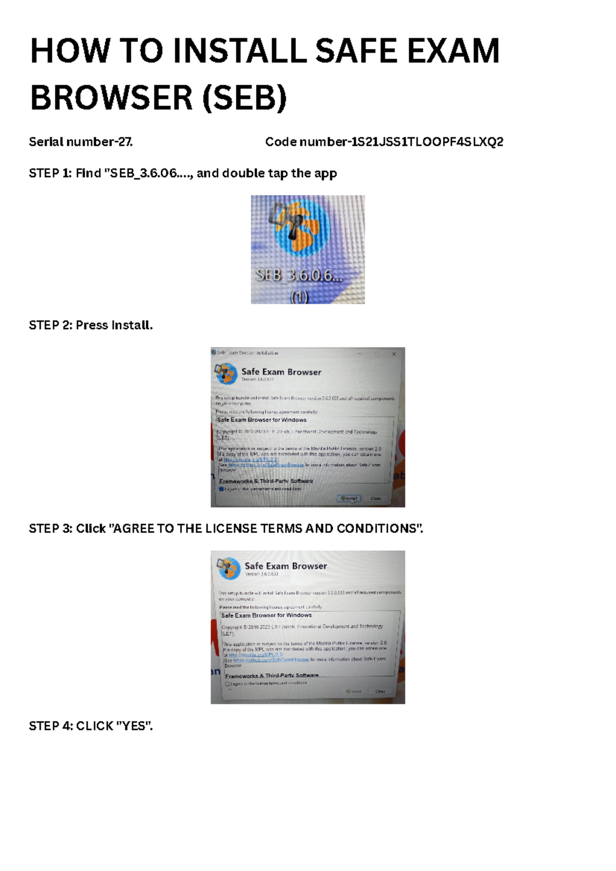 HOW TO Install SAFE EXAM Browser (SEF) 20240417 145920 0000 - Science Technology Engineering and ...