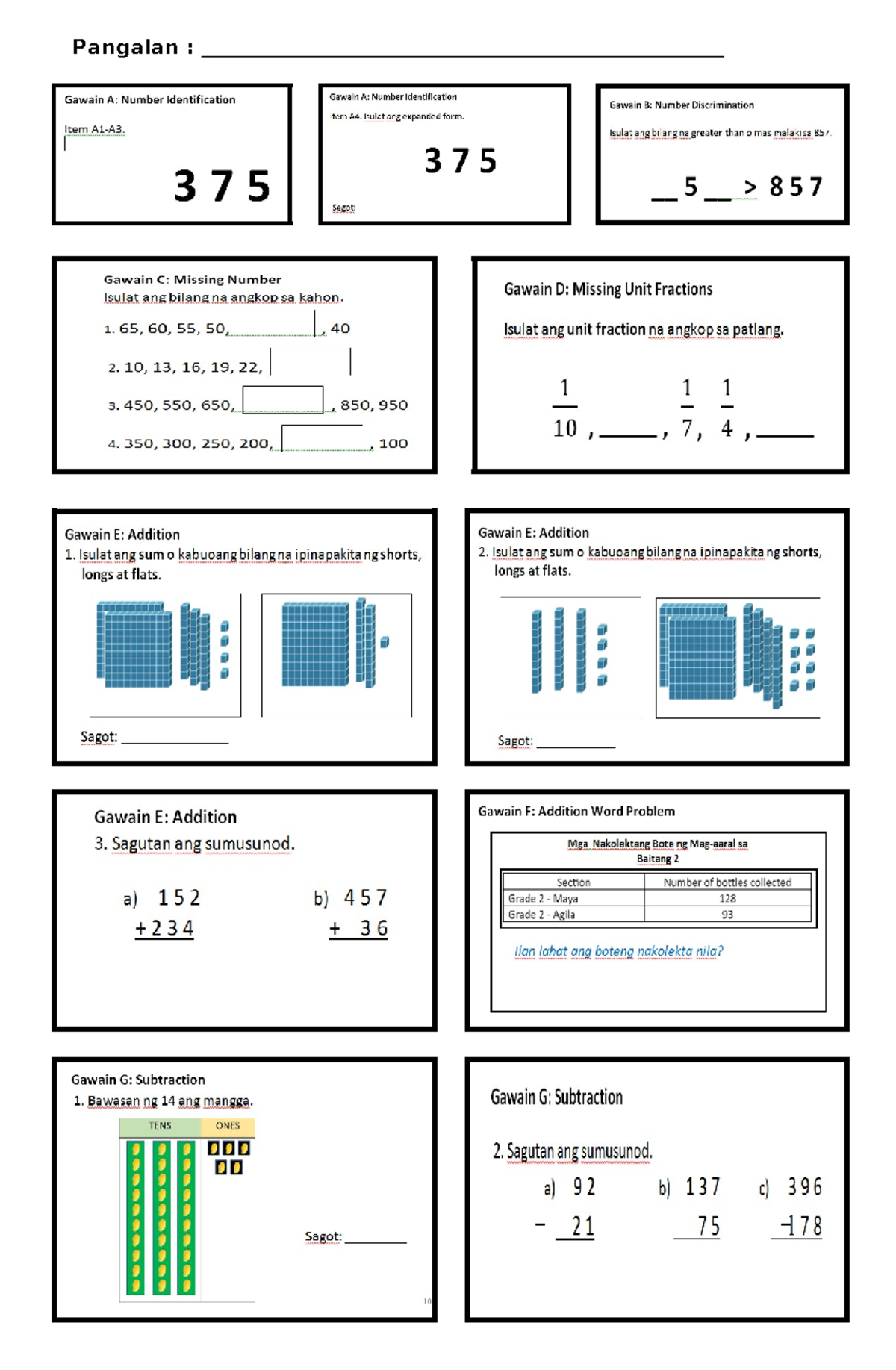 RMA. Testpaper - This is Rapid Math Assessment compiled question for ...