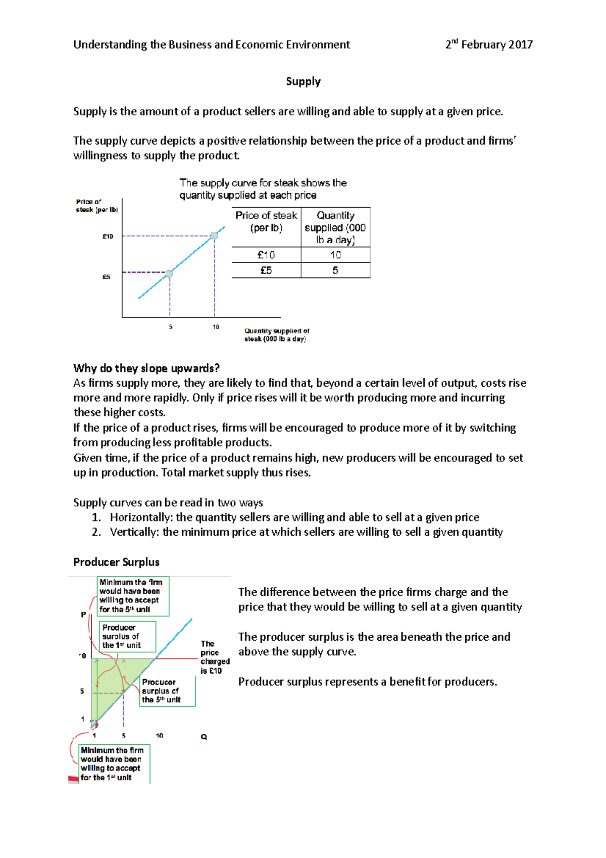 02:02 Supply - Graphs - Supply Supply is the amount of a product ...