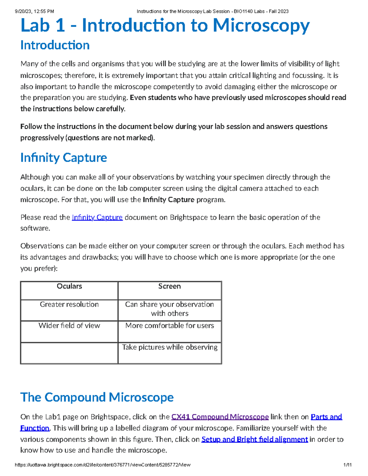 Instructions for the Microscopy Lab Session - BIO1140 Labs - Fall 2023 ...