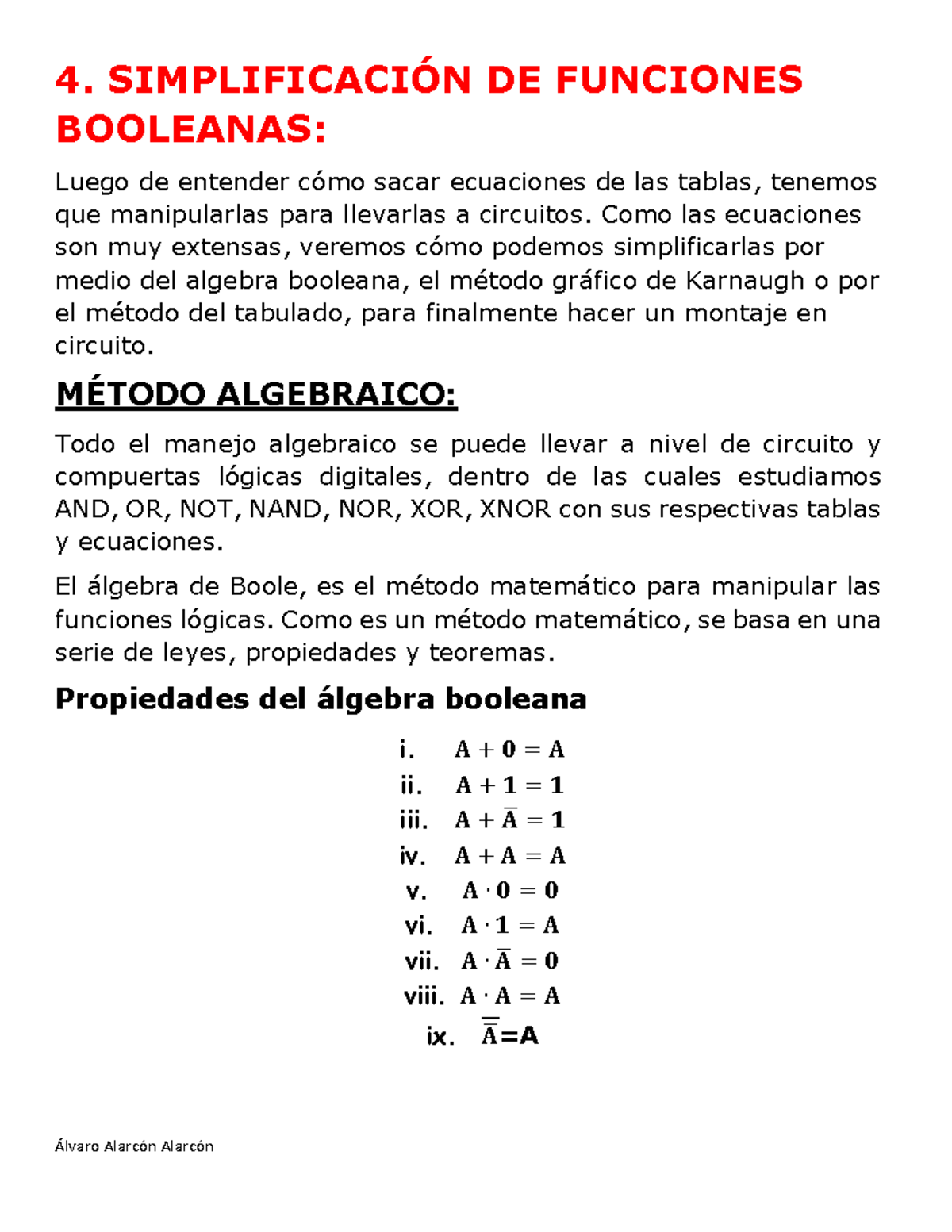 Guía 7 y 8 Simplificación de Funciones Booleana - 4. SIMPLIFICACIÓN DE FUNCIONES BOOLEANAS ...