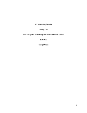 IHP 510 Module Two Short Paper - Aligning a Healthcare Organization's ...