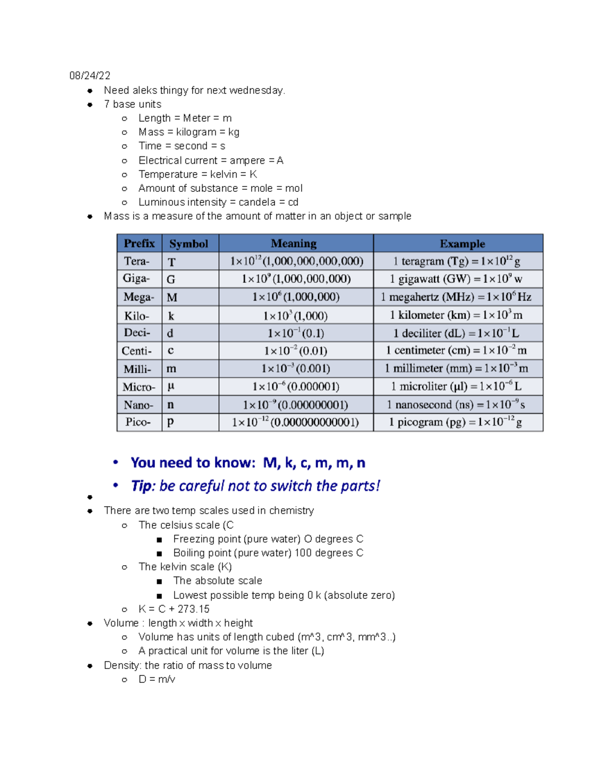CHEM 111 - Lecture notes from most lectures from Kerry MacFarland - 08 ...