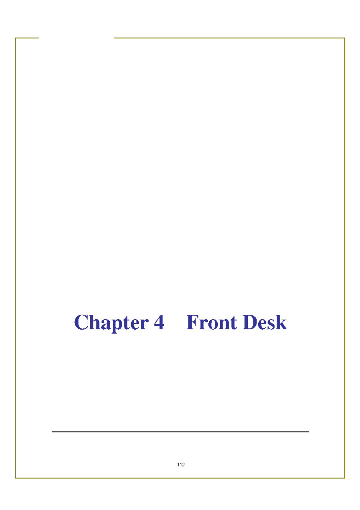 Front Desk Opera PMS User Guide Version 4 - Chapter 4 Front Desk ...