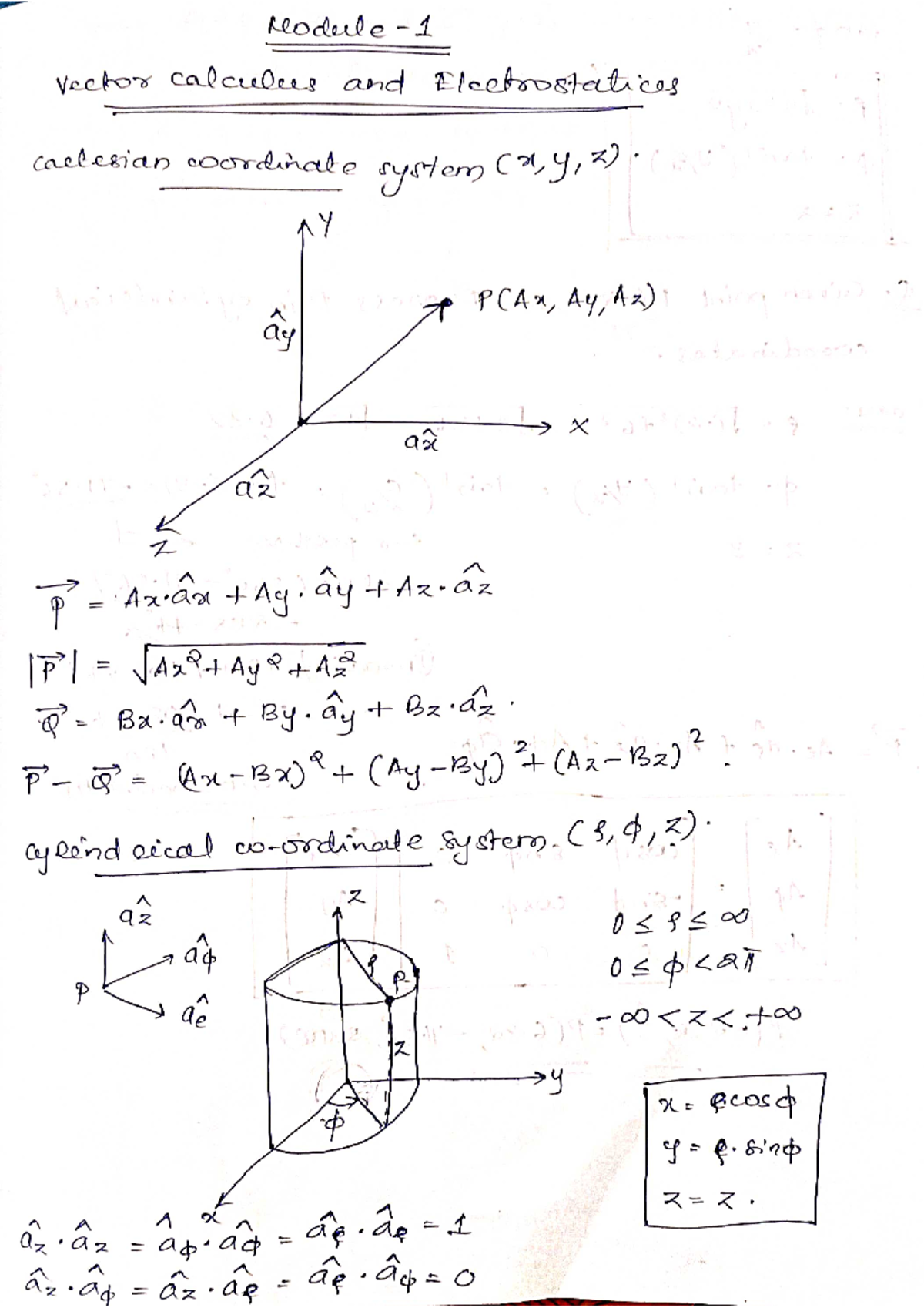 EM Module 1 - EM NOTES - Electronics and communication Engineering ...