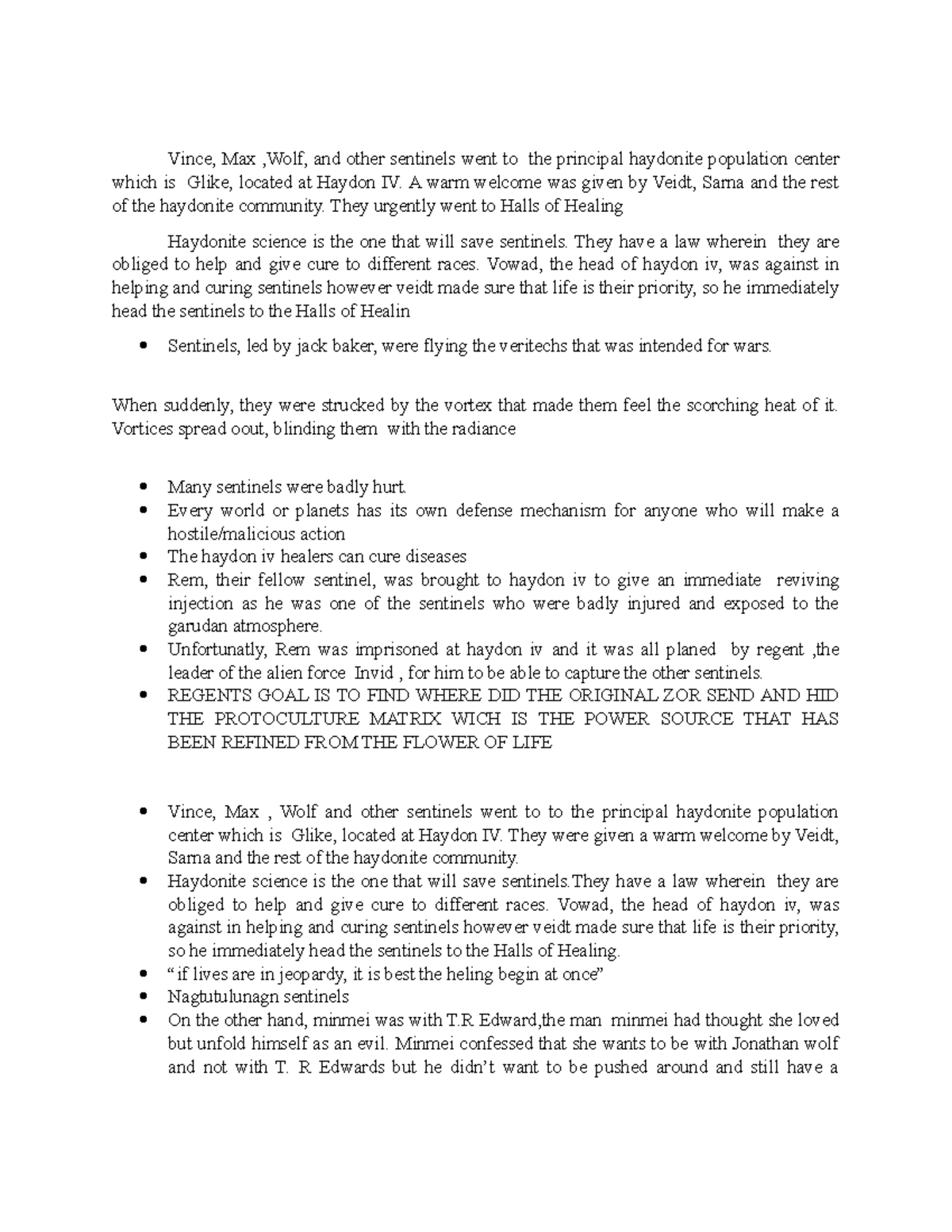 Roboetch Outline - Robotech - Vince, Max ,Wolf, and other sentinels ...