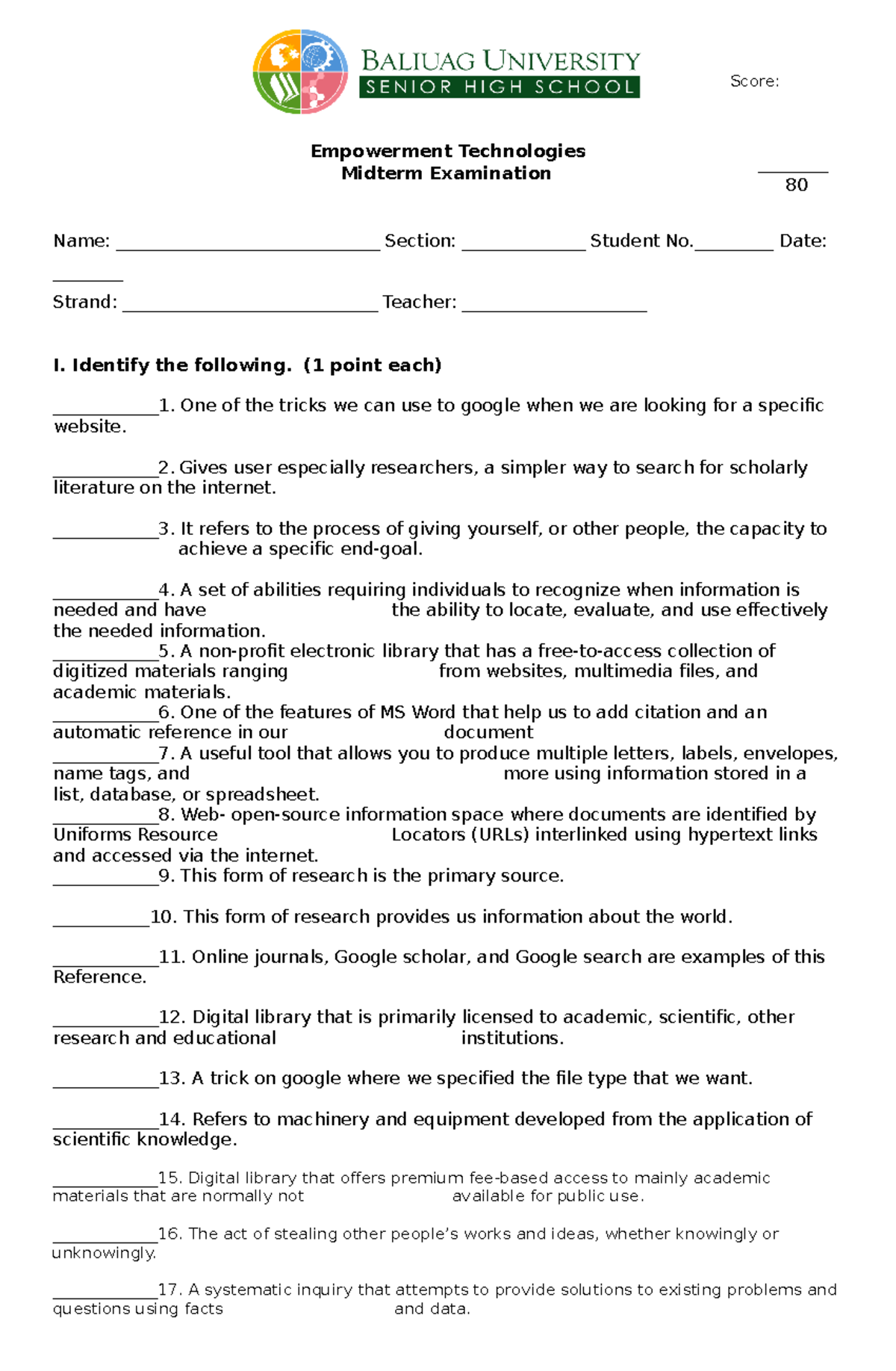 Empowerment-Technologie midterm jeth - Empowerment Technologies Midterm ...