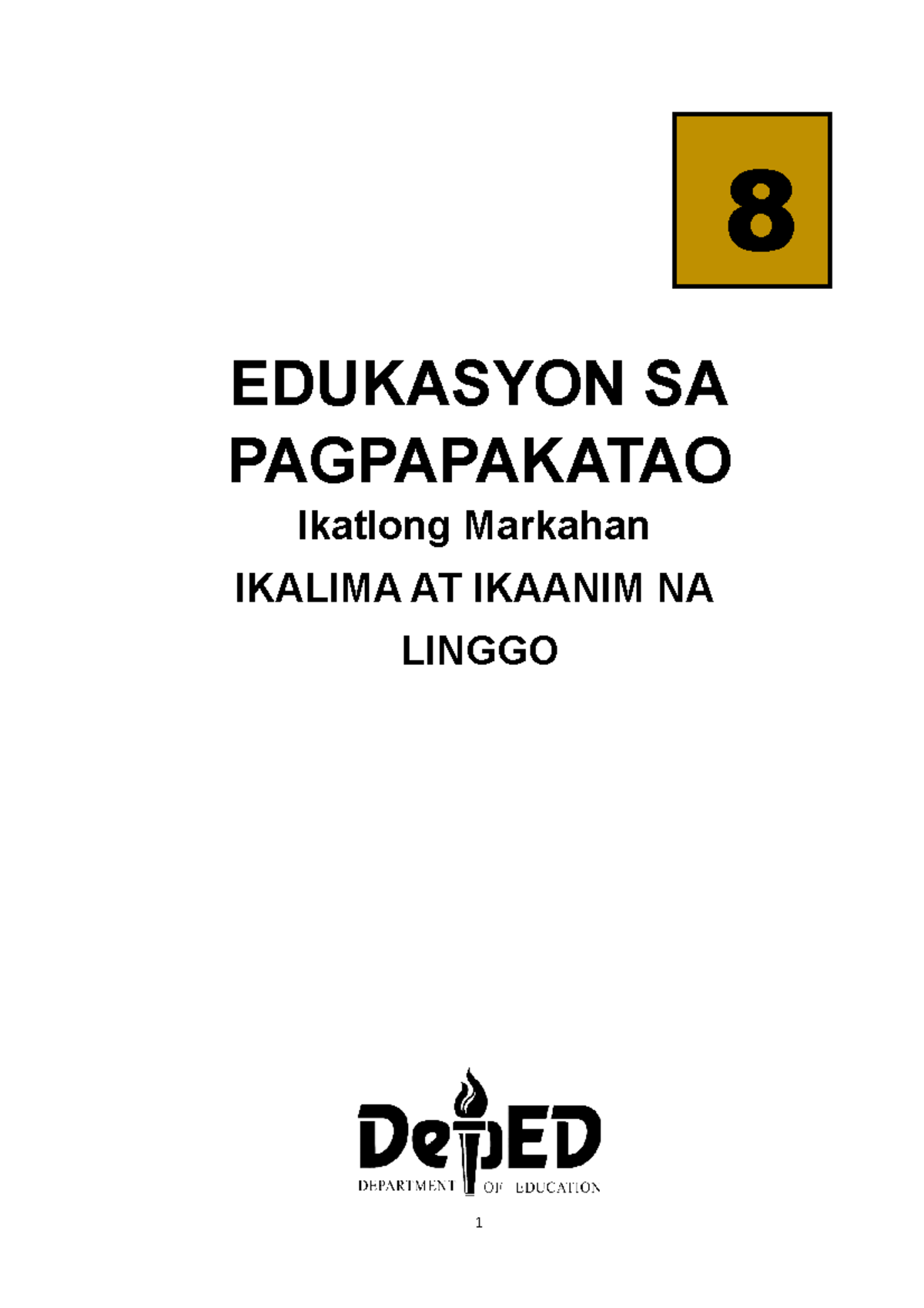 ESP - 5-6 Modules in ESP 8 for Modular Learning - EDUKASYON SA ...