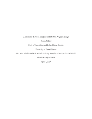 Sociocultural Issues Position Paper - The Significance of Understanding ...