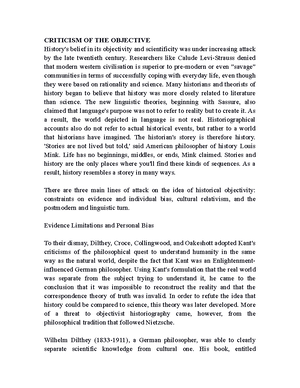 Objectivity and its Characteristics - As a matter of fact, it is the ...