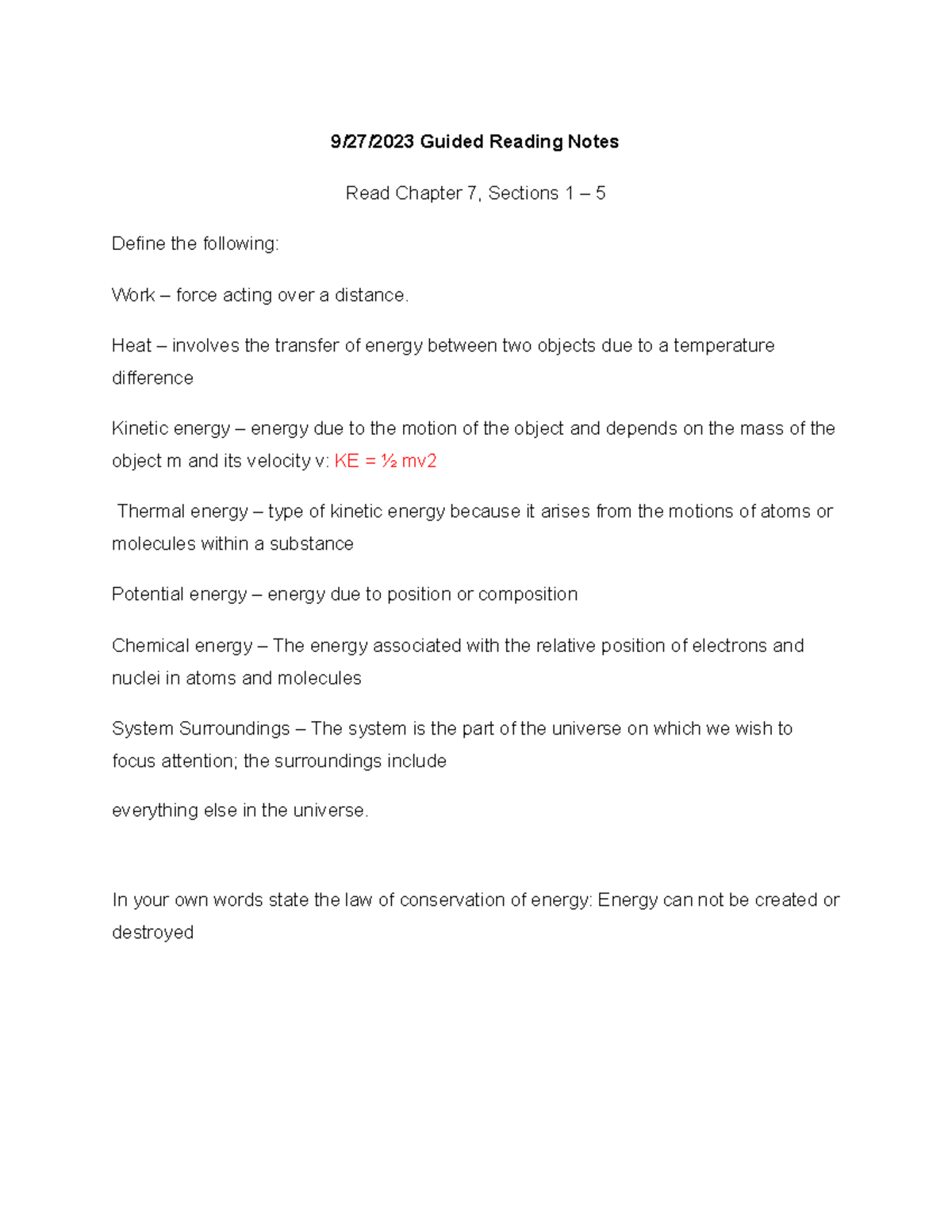 9 27 2023 Guided Reading Notes - 9/27/2023 Guided Reading Notes Read ...