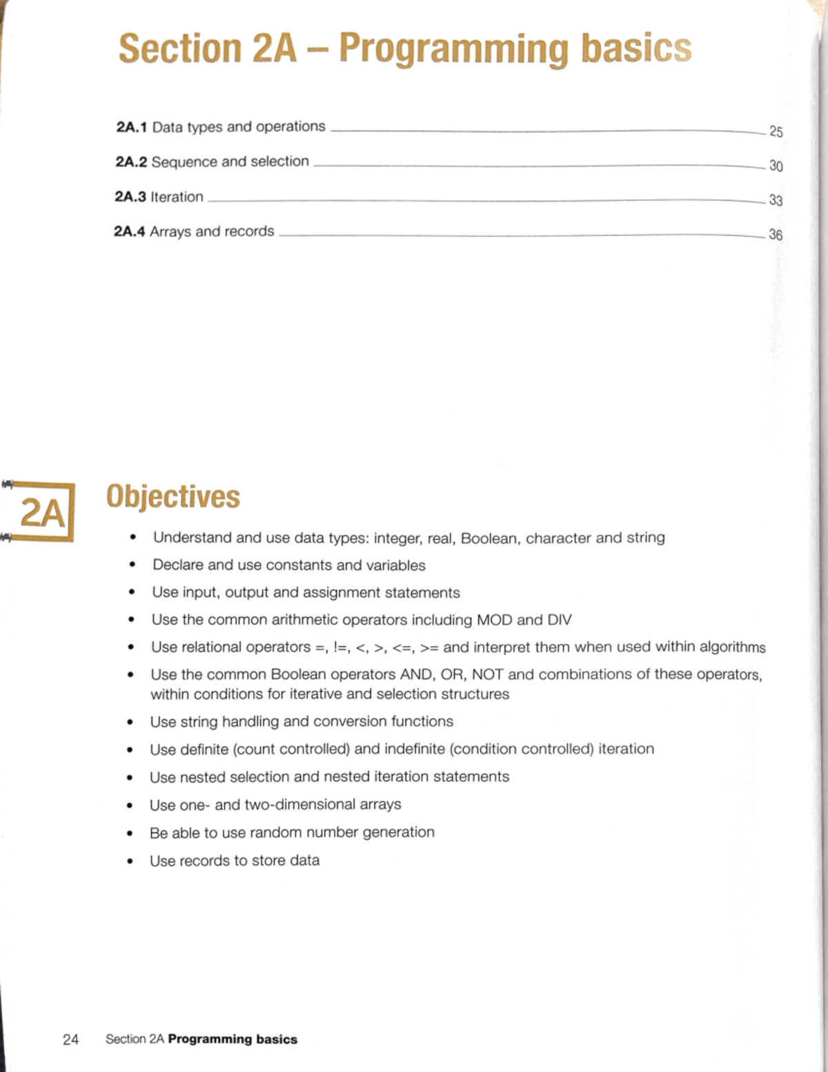 AQA 2A.1 Datatypes and operations - Studocu
