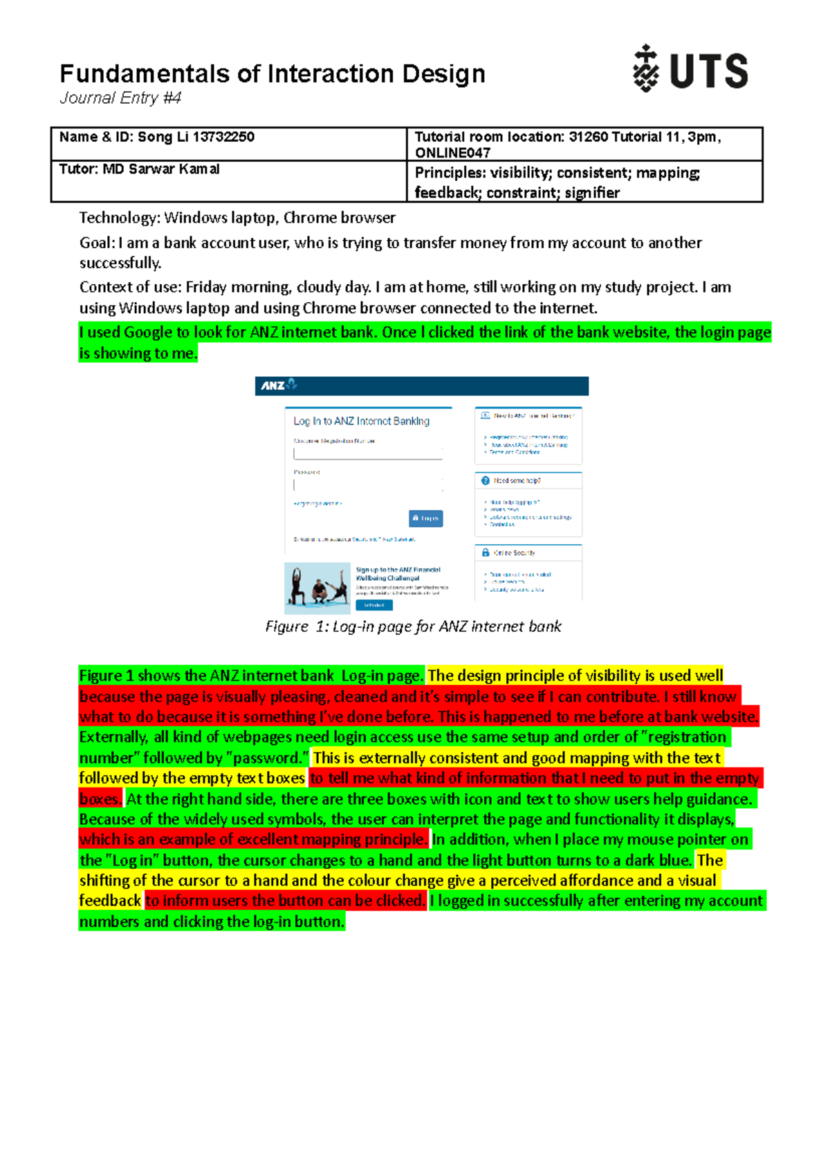 Journal Entry 4 genreal - Fundamentals of Interaction Design Journal ...