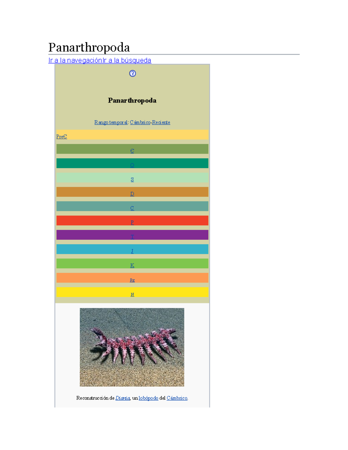 Panarthropoda - Apuntes 1 - Panarthropoda Ir a la navegación Ir a la ...