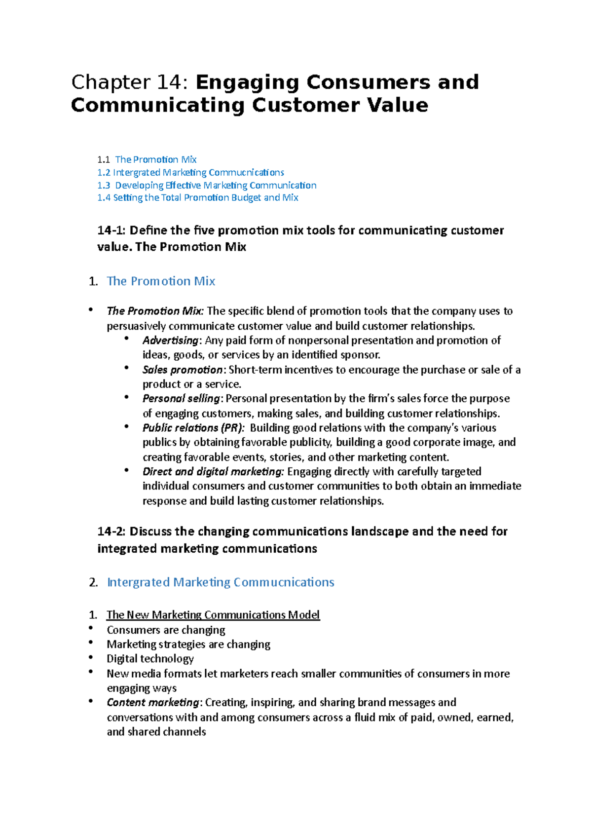 Chapter 14. Engaging Consumers and Communicating Customer Value - The ...