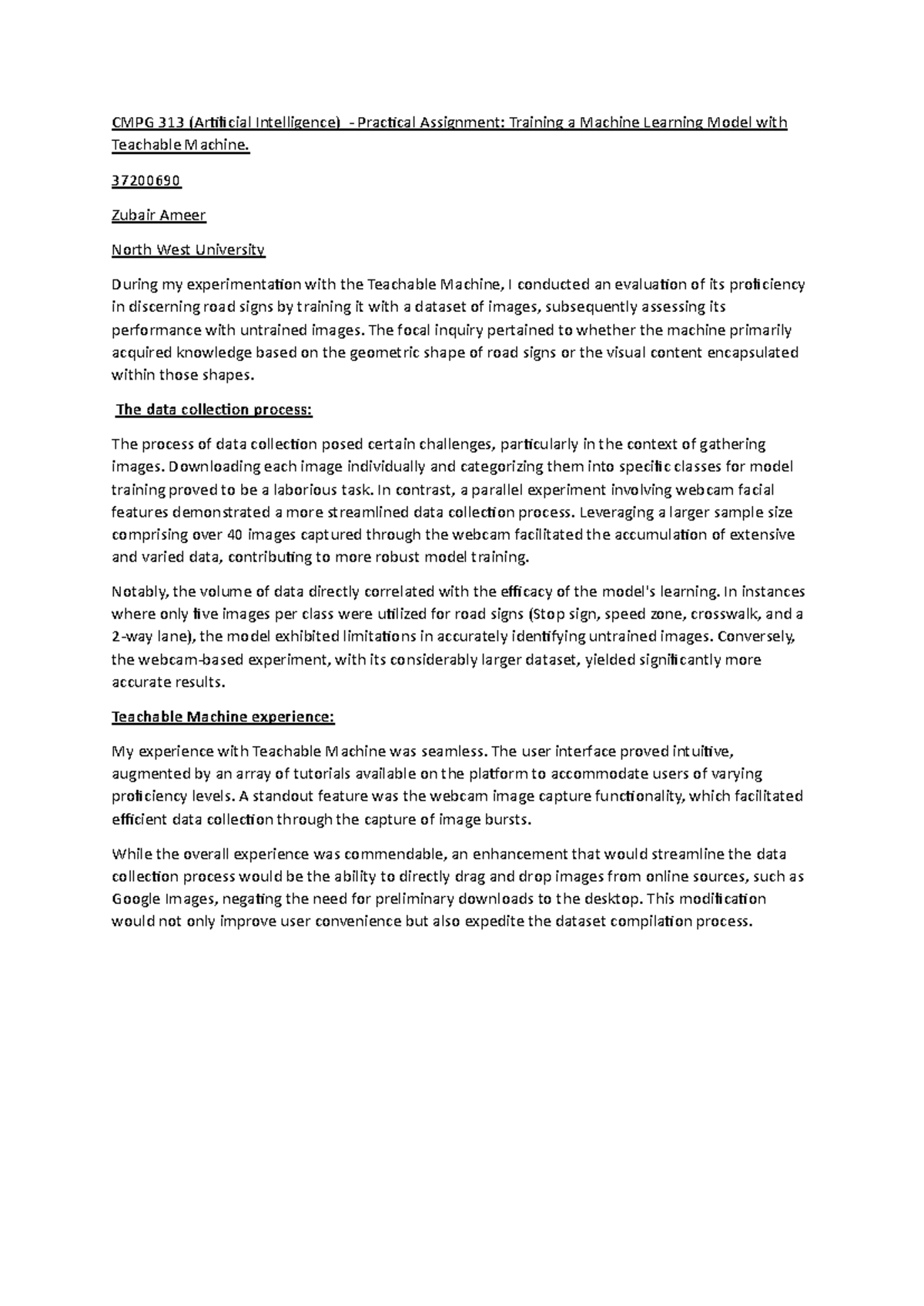 CMPG 313-TM Practical 372006 90 - CMPG 313 (Artificial Intelligence ...