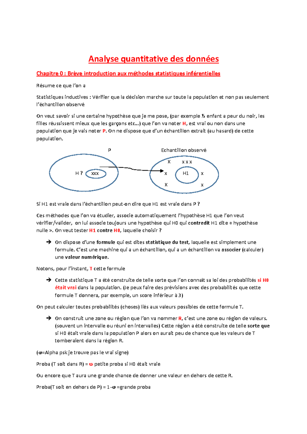 Analyse quantitative des données - Warning: TT: undefined function: 32 ...