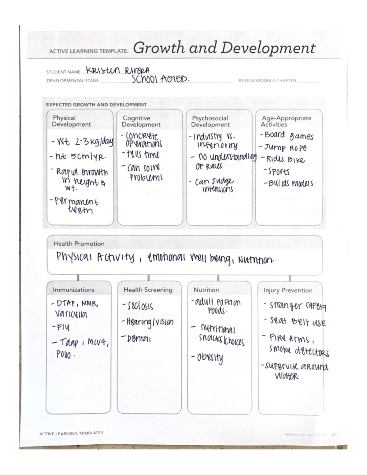 Growth and Development (002) - EMT242 - Studocu