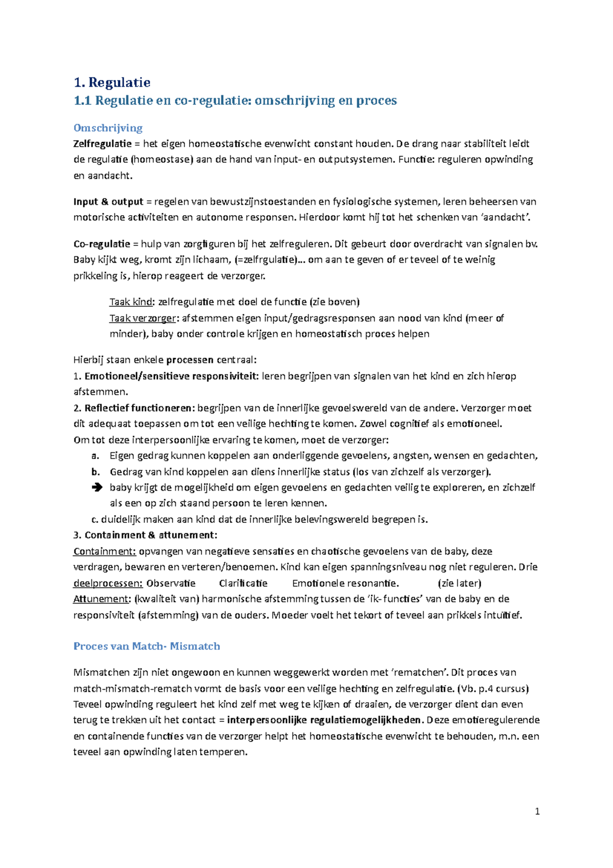 Cursus regulatie samenvatting - 1. Regulatie 1 Regulatie en co ...