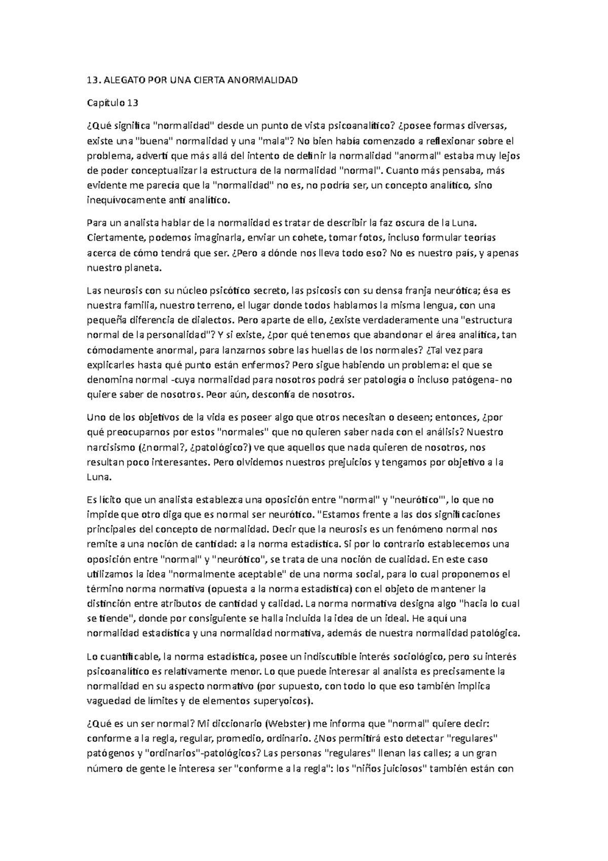 13 cap alegato por una cierta normalidad - 13. ALEGATO POR UNA CIERTA ...