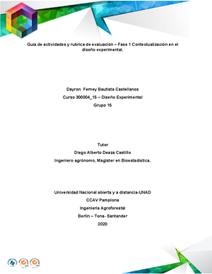 Tarea 2 grupo 4 - Diseño totalmente al azar - Tarea 2 - Aplicación de ...