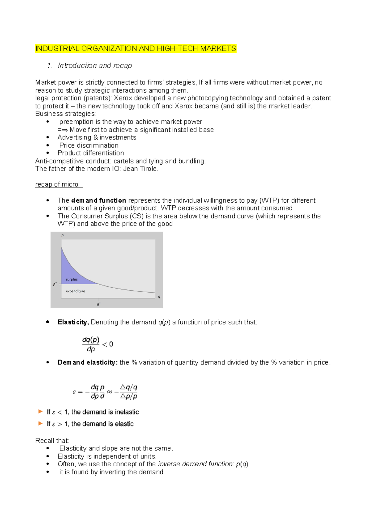 Industrial Organization AND HIGH tech - INDUSTRIAL ORGANIZATION AND ...
