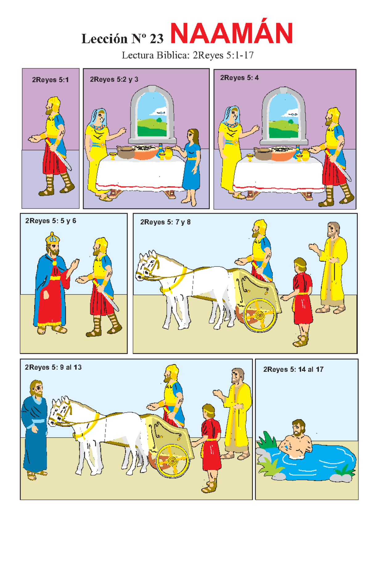 23 Naamán - Material para poder realizar clase de Religion - Recursos Humanos - NAAMÁN - Lección ...