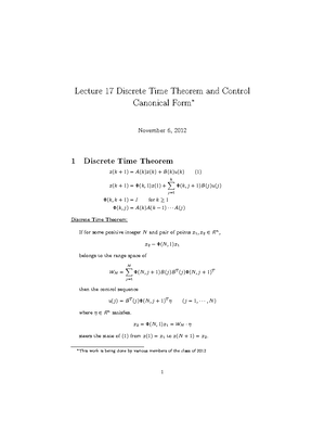 Lecture notes, lectures 11 - 15 - Lecture 11 ∗ October 11, 2012 1 Last ...