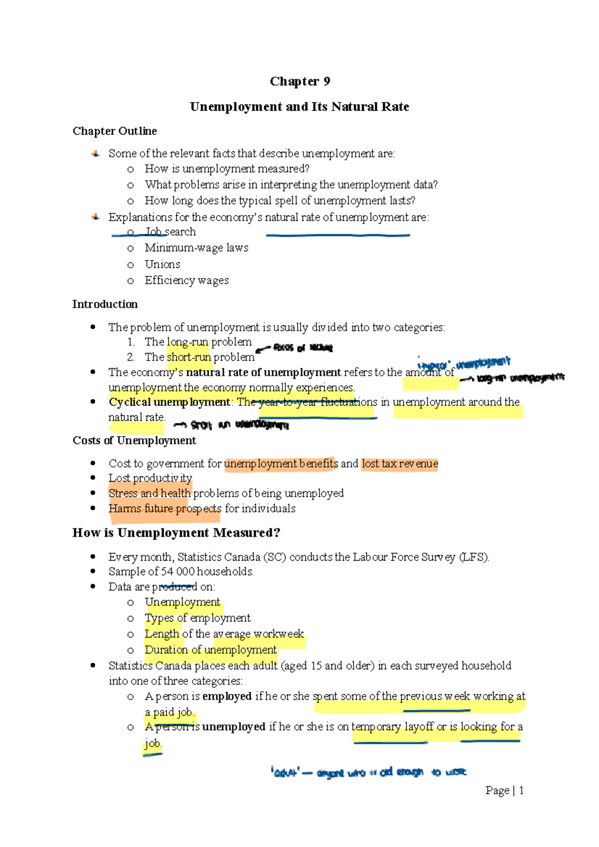 Chapter 9: Unemployment and Its Natural Rate - Chapter 9 Unemployment ...