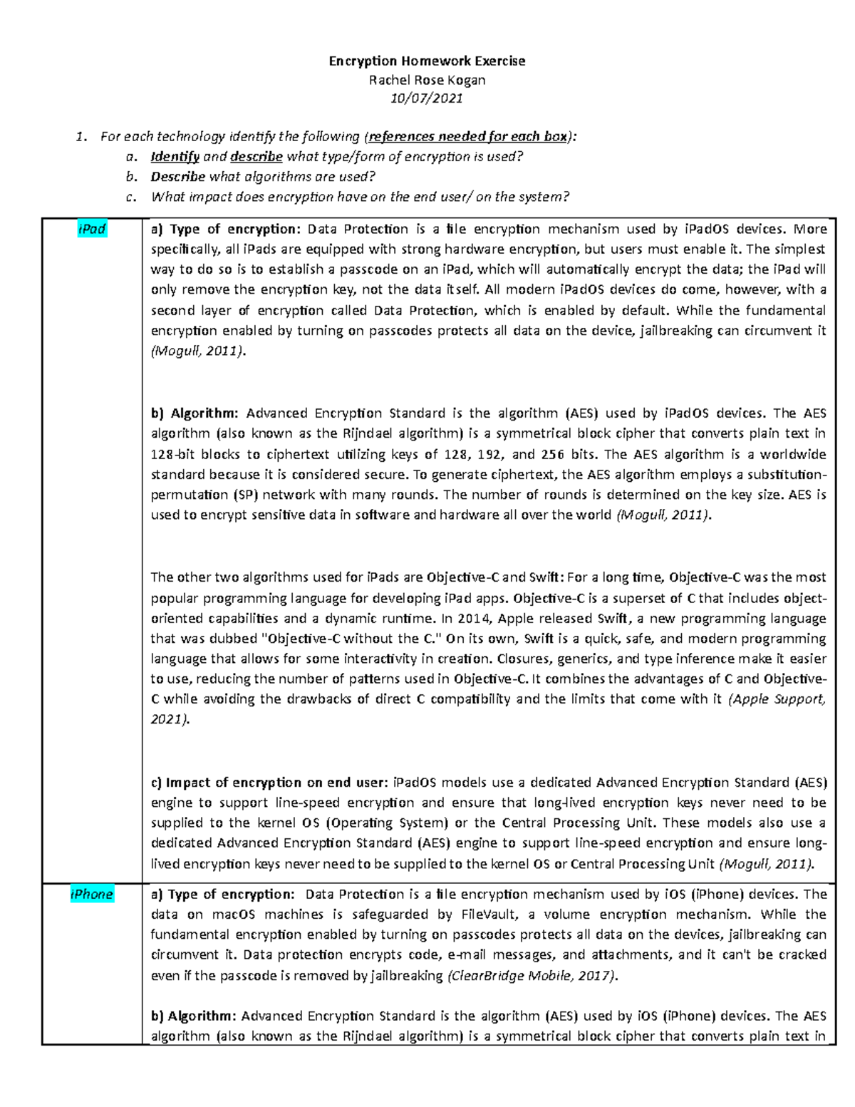 Encryption Homework Exercise - Encryption Homework Exercise Rachel Rose ...