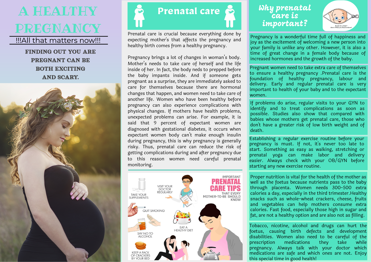 2nd assignment - A HEALTHY PREGNANCY !!!All that matters now ...