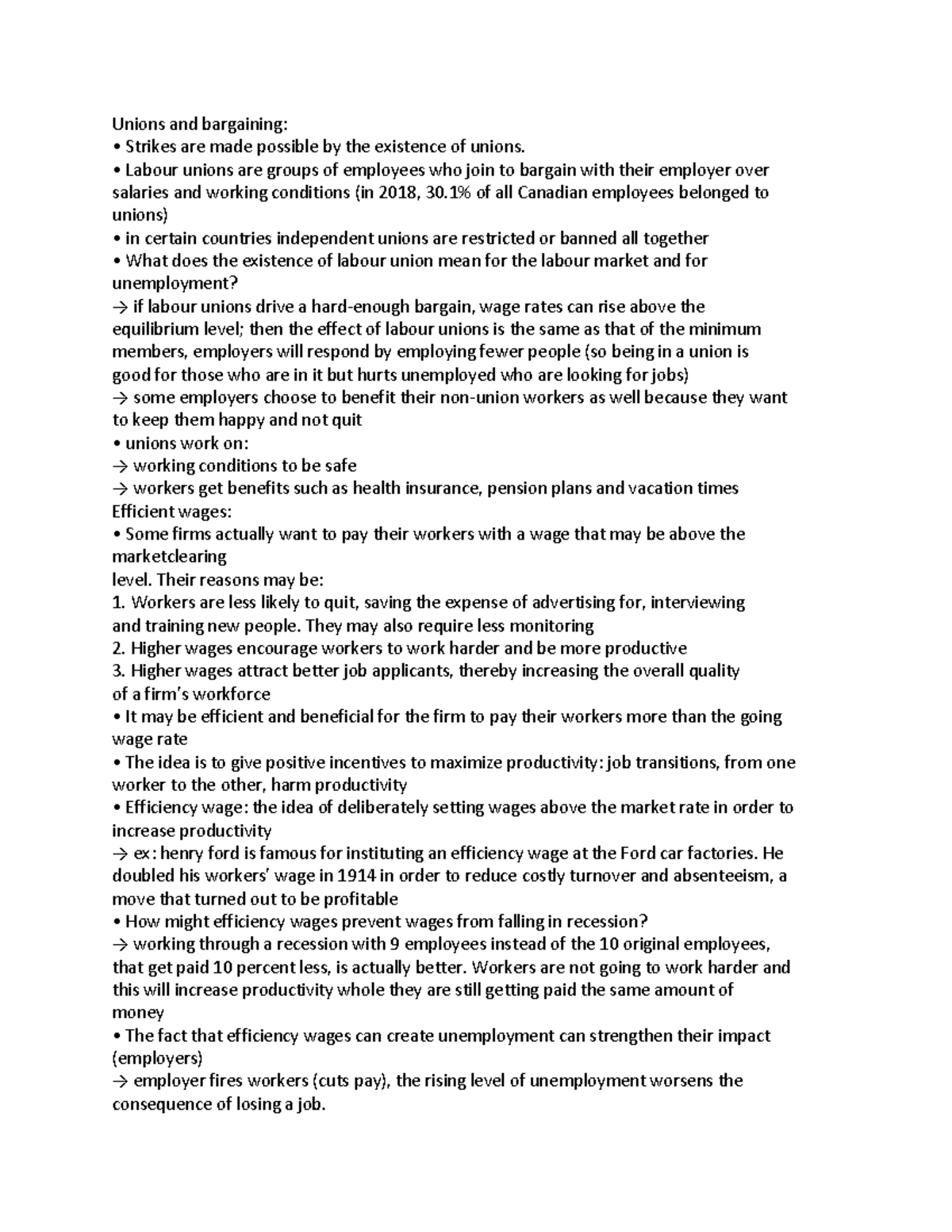 Unions and bargaining - Unions and bargaining: Strikes are made ...